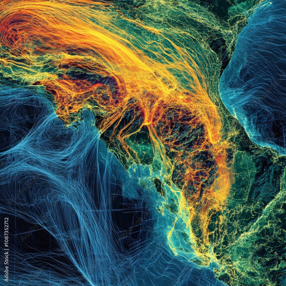 Dynamic visualization of atmospheric patterns southeast asia scientific ...