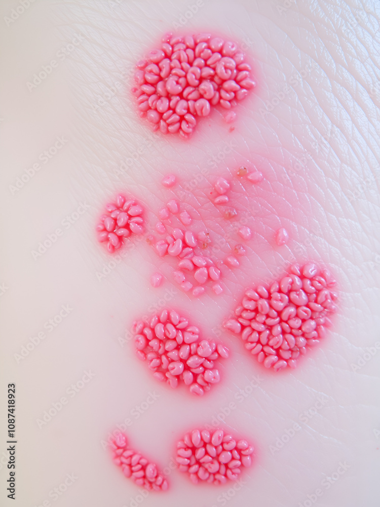 Close Up Dermatitis On Skin Ill Allergic Rash Eczema Skin Of Patient Atopic Dermatitis