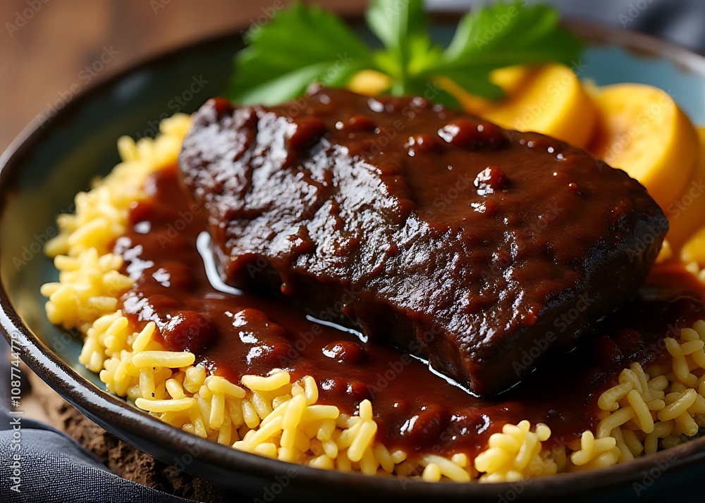 Venezuelan asado negro is a beef roast dish cooked in dark caramel ...