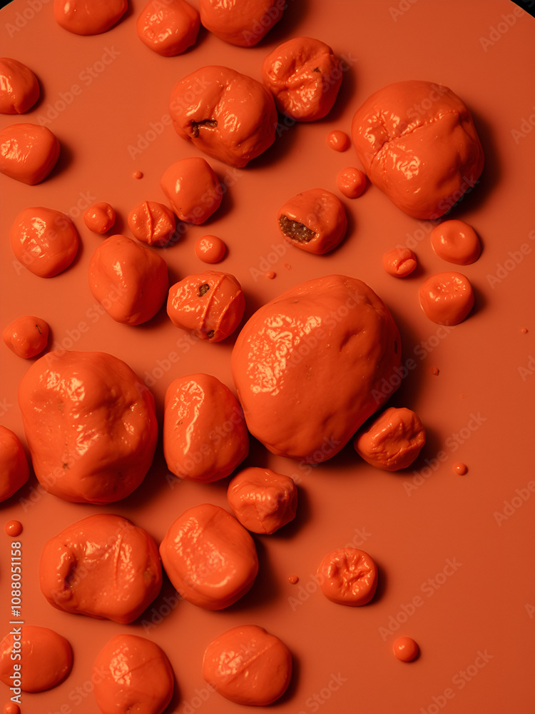 Nephrolithiasis, irregular brown kidney stones (renal calculus or ...