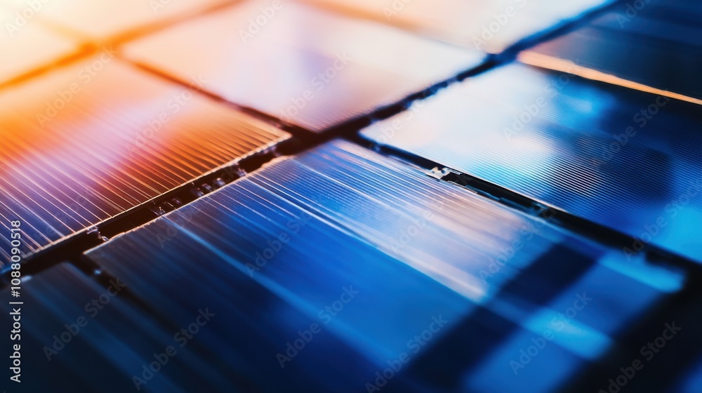 Foto de A detailed close-up of a perovskite solar cell structure with ...