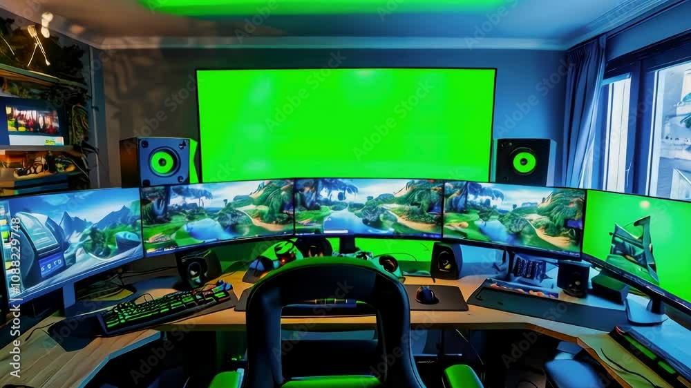 Ultimate Gaming Setup Tour: Immersive Multi-Monitor Experience with ...