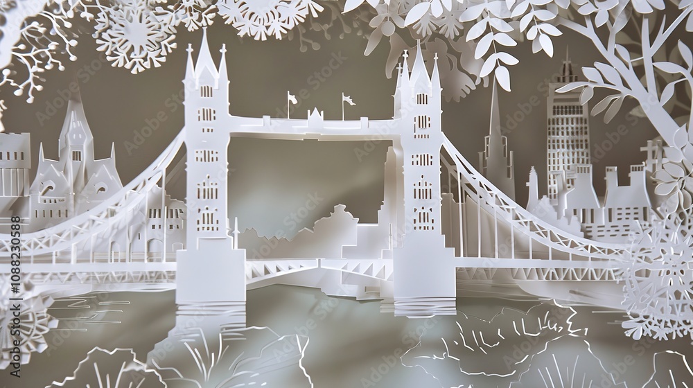 Landmark Paper Cuttings - a creative and artistic representation. The ...