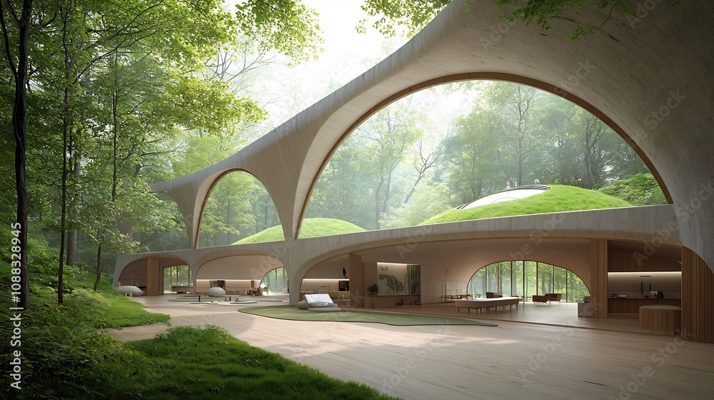 Sustainable Bamboo Domes and Arches Biophilic Design Principles for a ...