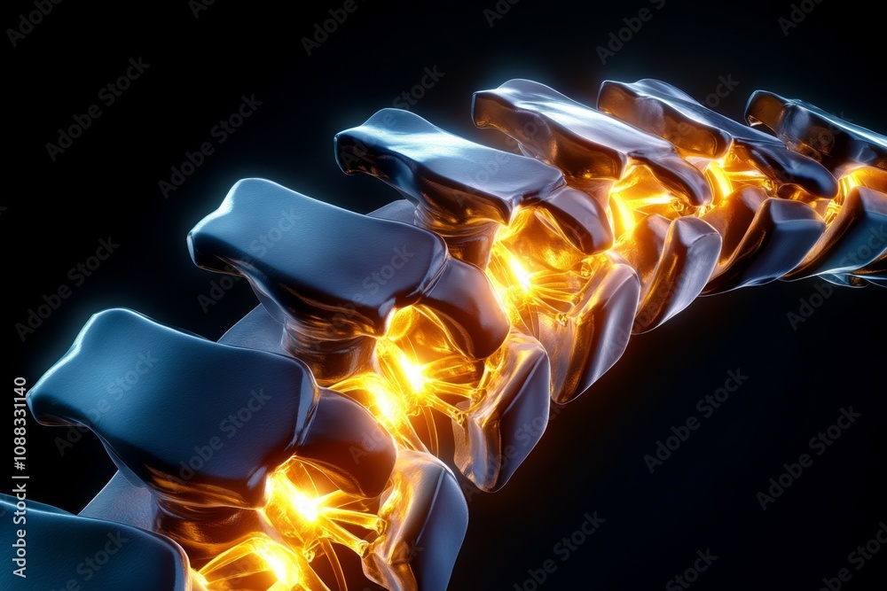 Postoperative X-ray of the lumbar spine with spinal fusion, showing ...