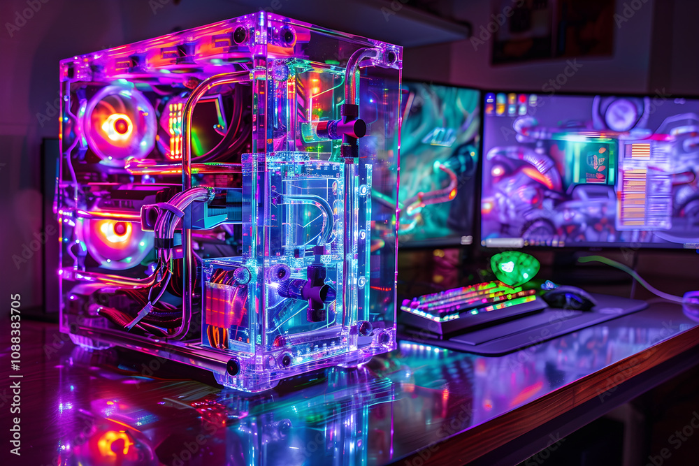 Futuristic Gaming Beast: A Peak into Impressive PC Mods with Neon ...