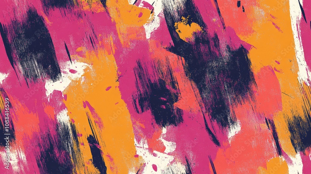 Vibrant abstract grunge pattern featuring dynamic brushstrokes perfect ...