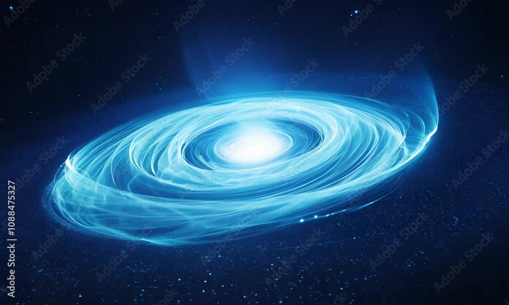Celestial Dance: A mesmerizing spiral galaxy, rendered in vibrant ...