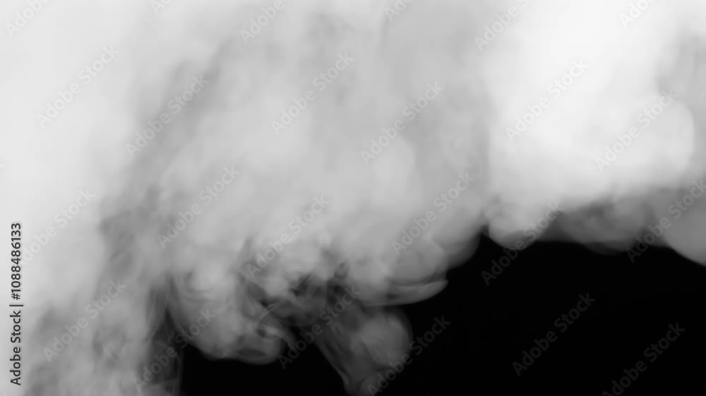 Smoke Transition from Black to White. Compilation of 5 transition ...