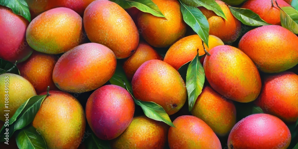 Delicious ripe Alphonso mangos, often referred to as the king of fruits ...