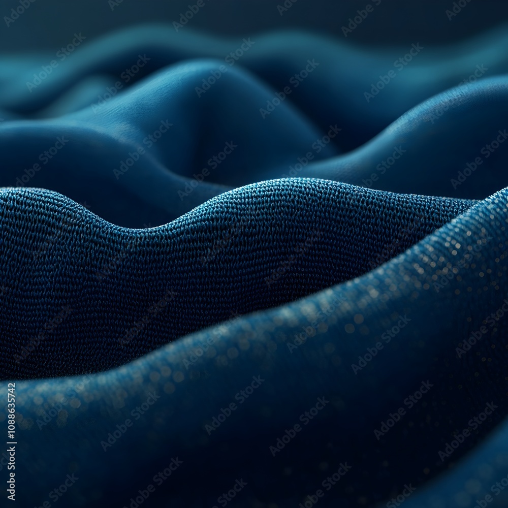 A close-up view of jersey fabric with a fine knit texture, displaying a ...