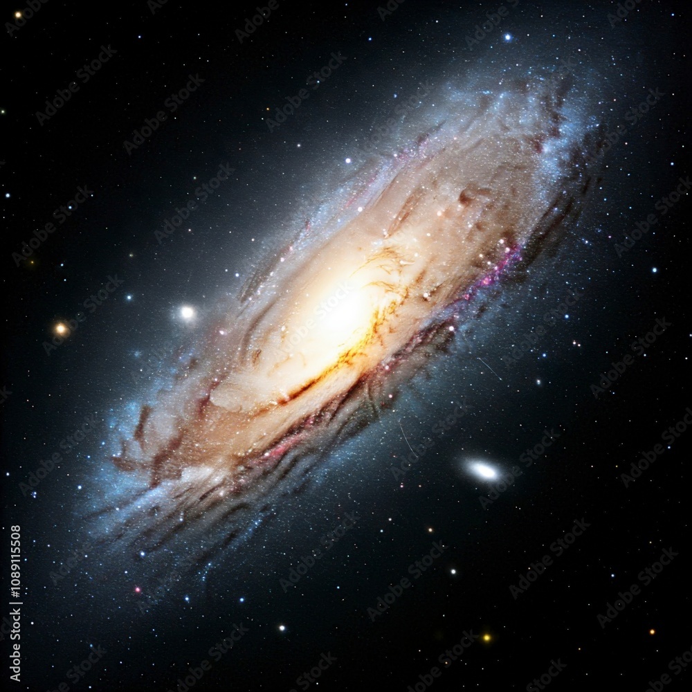 Spectacular spiral galaxy ngc 3521 showing dust lanes and active star formation in the leo ...