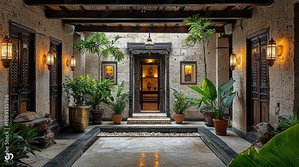 indian maratha wada house with stone walls Stock Photo | Adobe Stock