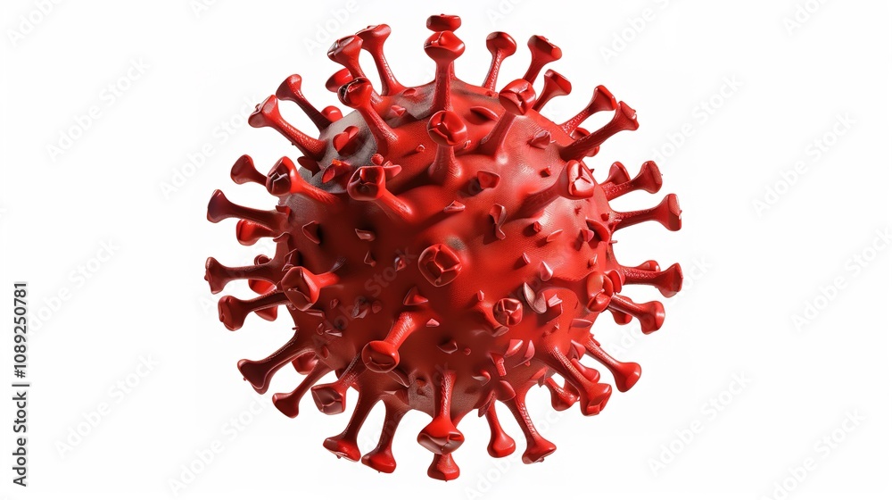 Mask and Virus Isolated on White Background - A Visual Representation ...