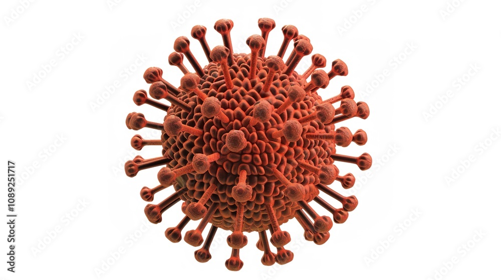 Mask and Virus Isolated on White Background - A Visual Representation ...