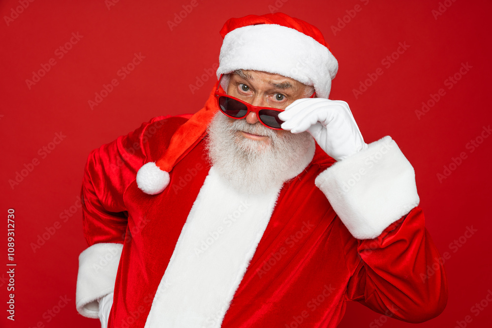 Holly jolly x mas noel coming! December sale discount concept. Mature ...