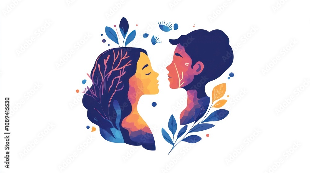 A Depiction Of An Individual And Their Inner Child Symbolizing The