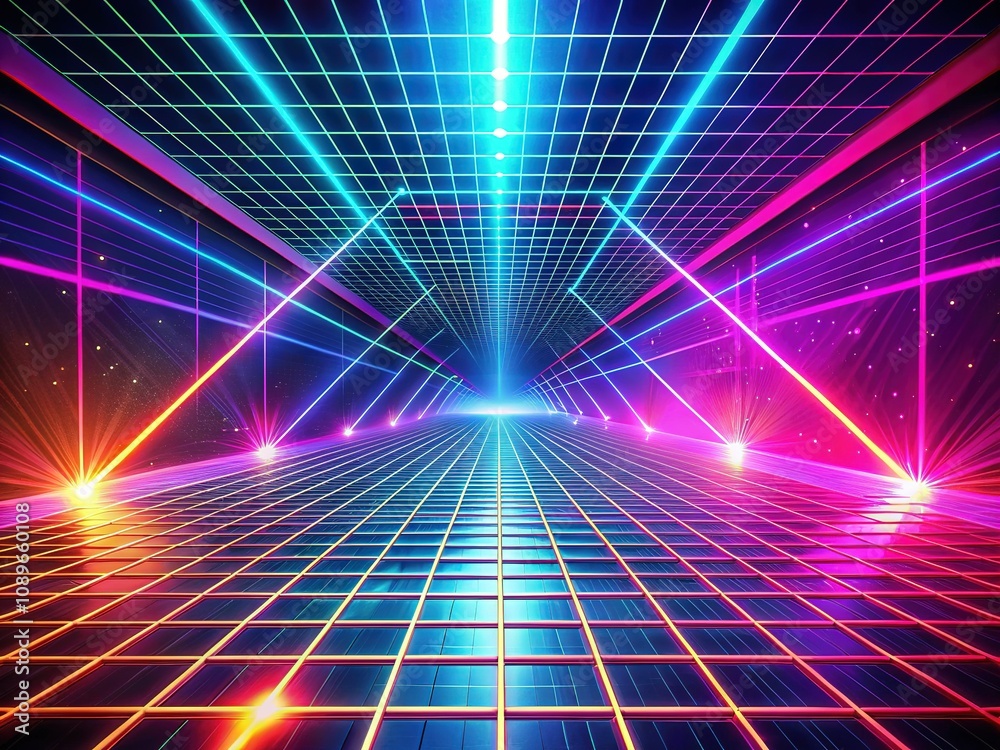 Unleash creativity with this captivating Black Lines Perspective Grid ...