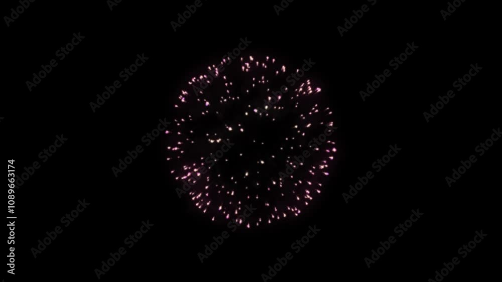 fireworks in the night techniques motion graphics clip template with ...