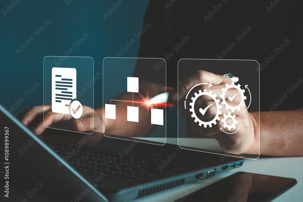 Póster Standard operating procedure (SOP) concept – Cuadro para Pared ...