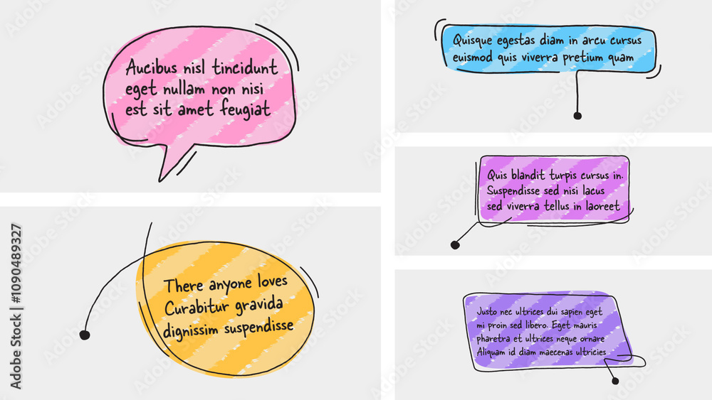 Hand Drawn Call Out Titles Stock Template | Adobe Stock