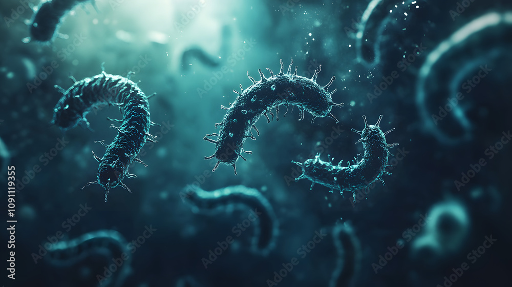 Ilustrace „Comprehensive Educational Diagram of a Spirochete ...