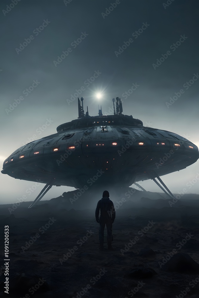 The astronaut with his spaceship, clad in a state-of-the-art suit, is a ...
