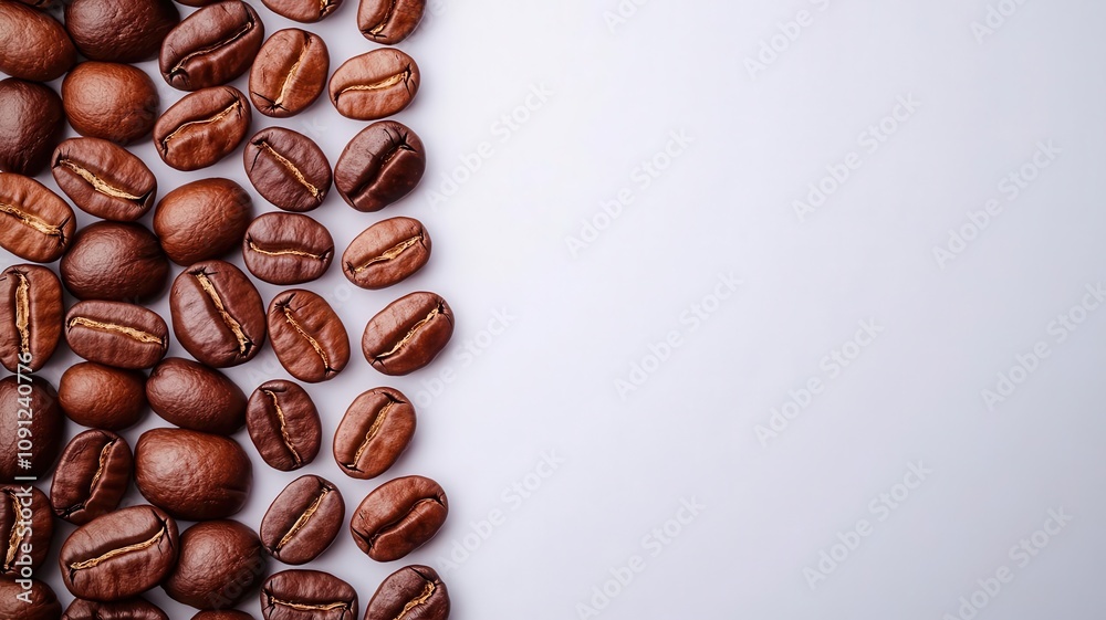 coffee origin quality concept. Artistic infographic showing coffee bean ...
