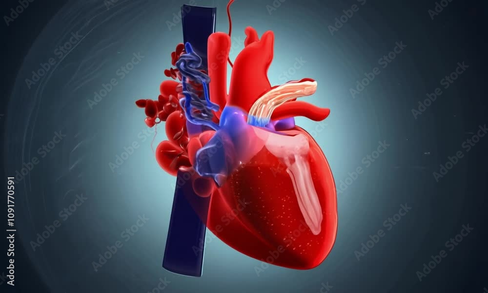 3D Heart Animation: The Core of Life in Stunning Visuals Stock Video ...