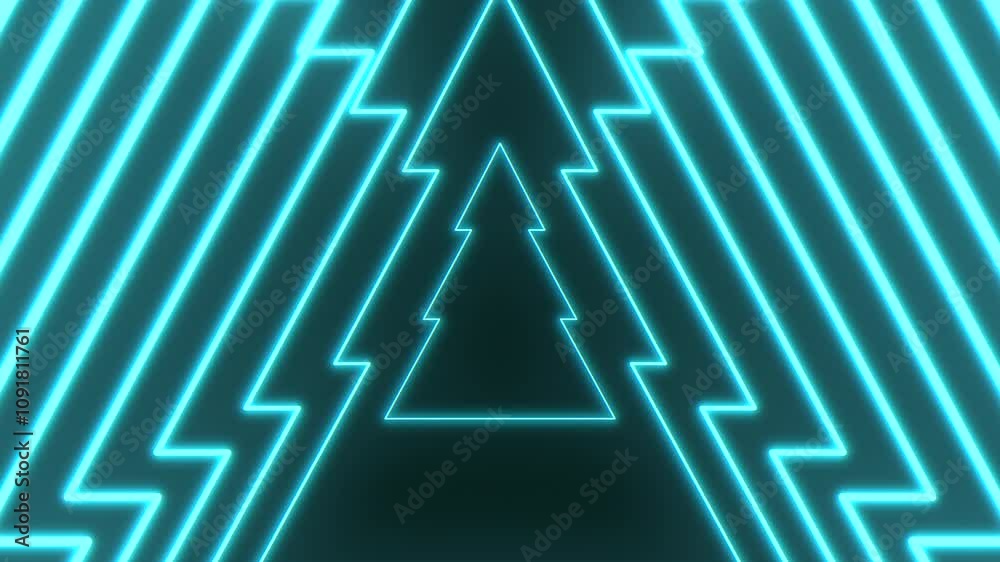 An illuminated pathway leads to a captivating triangle in a striking ...