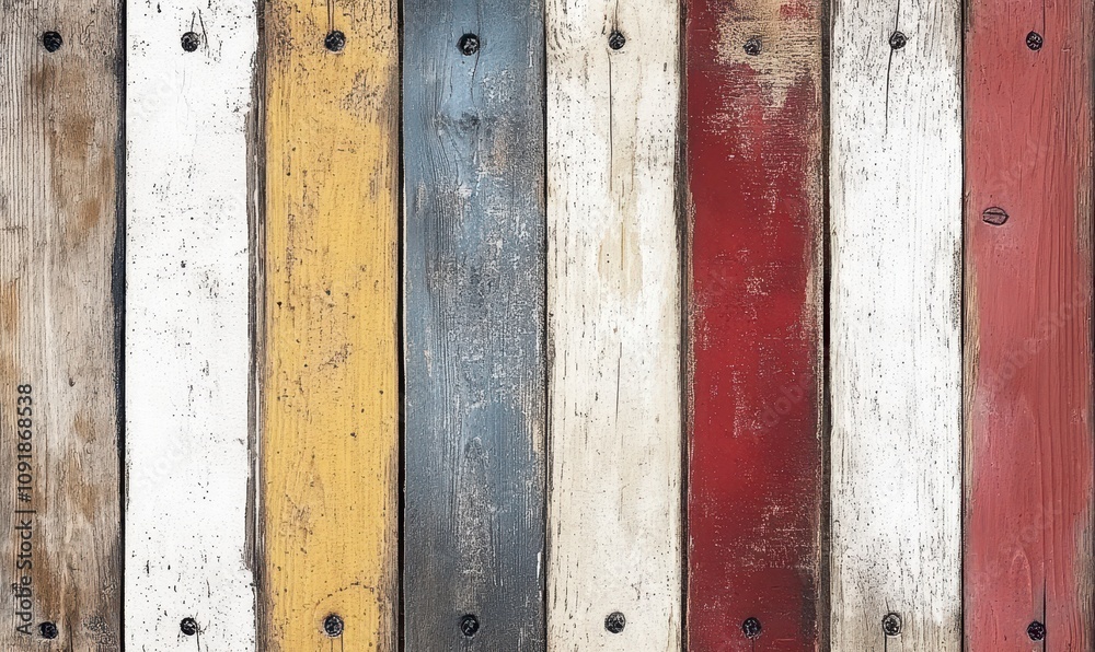 Seamless wooden plank pattern with varying shades and textures ...