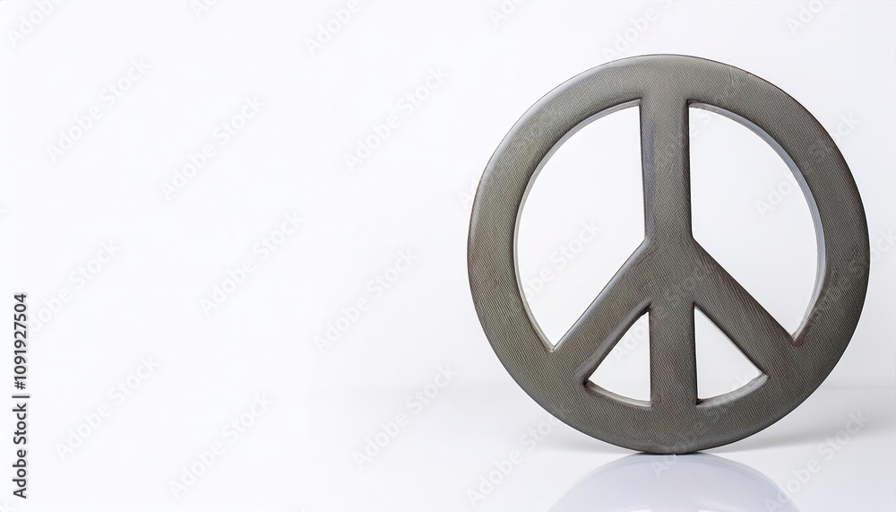 peace hippie 1960s groovy sign or symbol designed for the British ...
