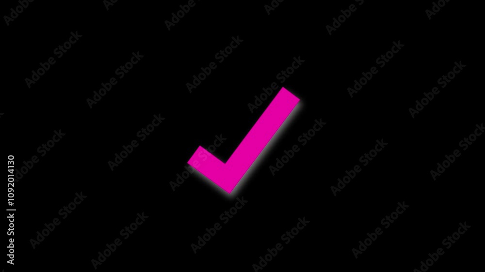 Green checkmark animation and double check icon. Yes tick. Correct ...