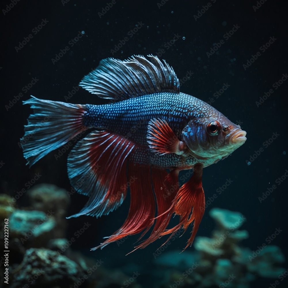 Betta fish, also known as Siamese fighting fish, are vibrant freshwater ...