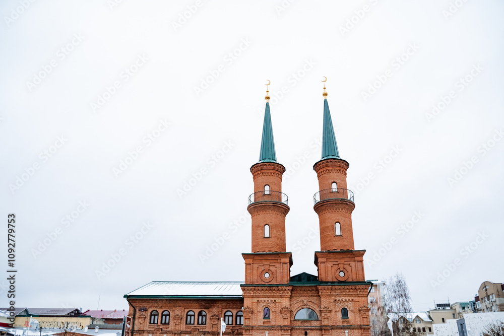 The impressive brick building, known for its unique architecture ...