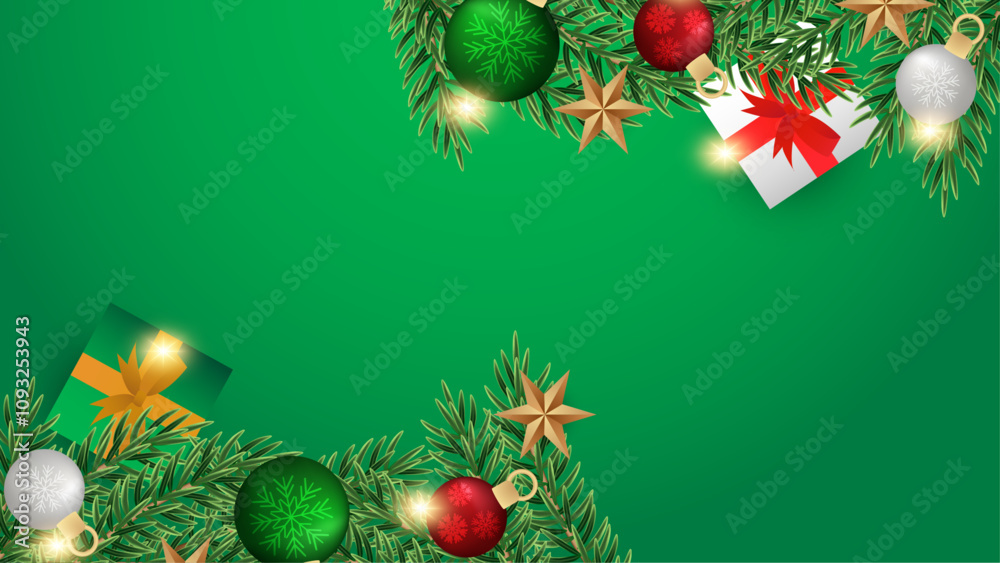 Colorful 3d Christmas Holiday's Background With Season Wishes and ...