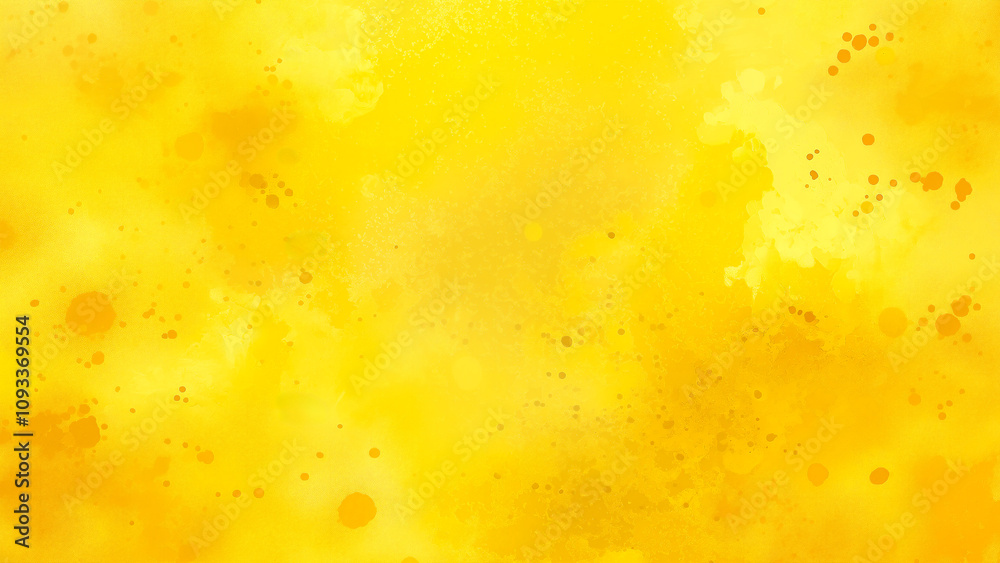 ภาพประกอบสต็อก Hand-painted watercolor background, yellow color, low ...