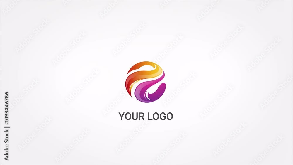 creative 3d new logo reveal animation template, Water electric splash glowing hyper energetic ...