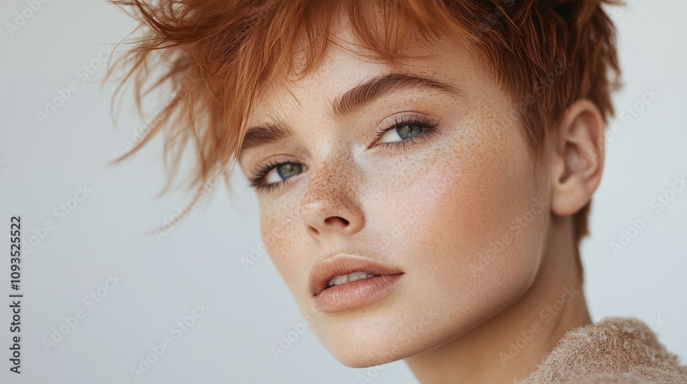 Ashy brown short spiky crop with edgy texture modern and bold hairstyle ...