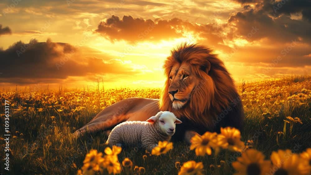 Jesus christ the duality of the lamb of sacrifice and the lion of ...