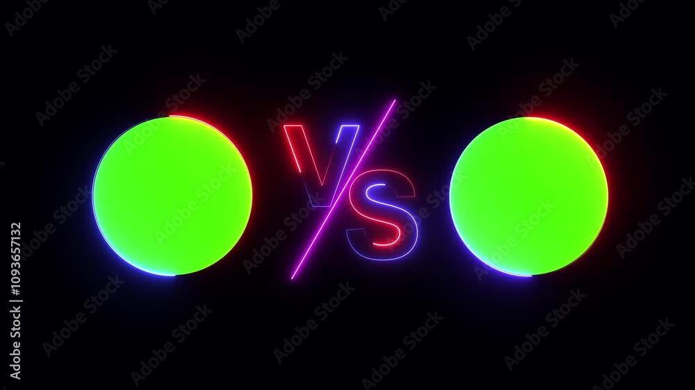 VS versus bars neon animated versus vs bars multiplayer co op team with ...
