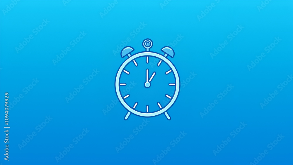 Arrive on time blue gradient concept icon. Punctuality. Common business ...