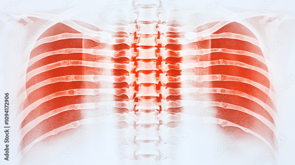 Detailed medical x ray scan image showing the internal structure and ...