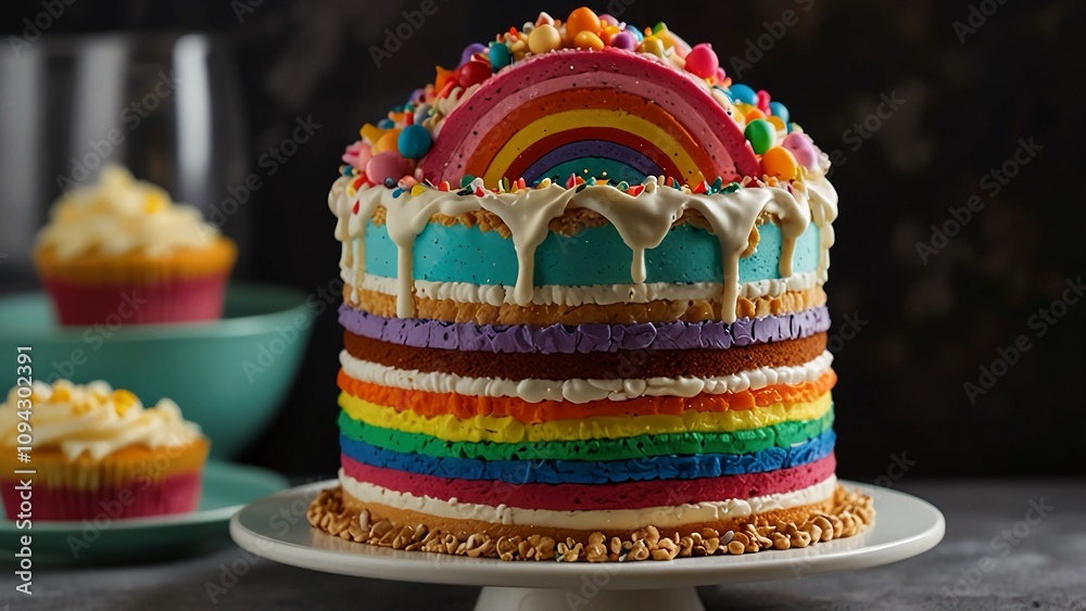 The birthday girl's dream cake comes to life, with layers of sugary ...