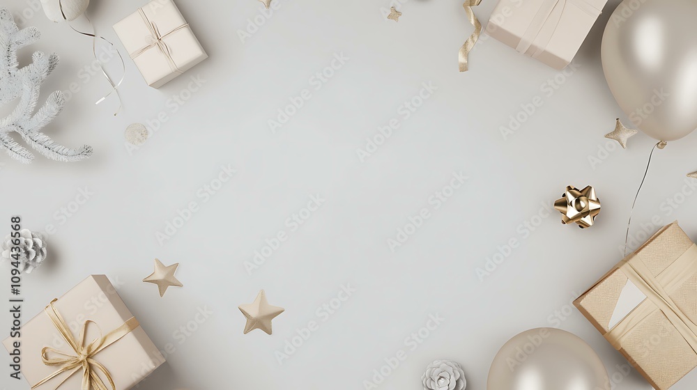 DSLR childrens birthday card mobile blank invitation mockup flat lay ...