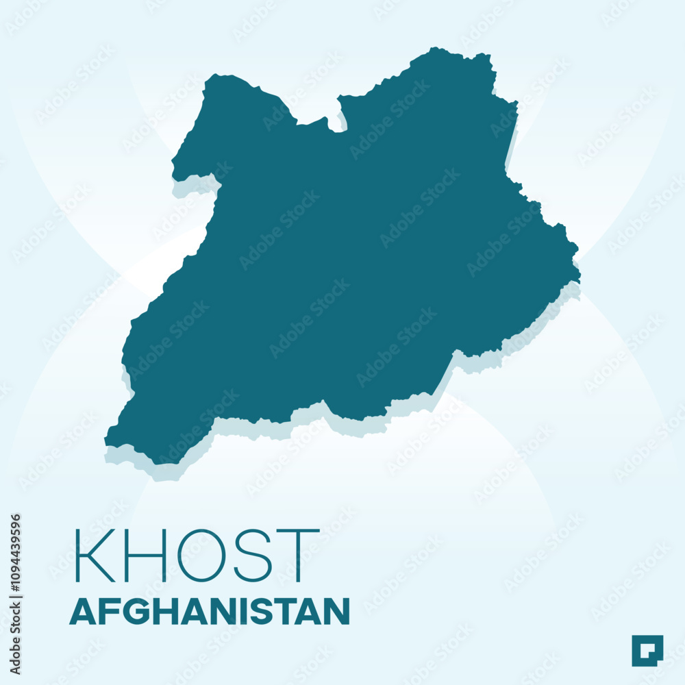 Khost vector map, Vector map of Khost, editable eps, AI files, Vector ...
