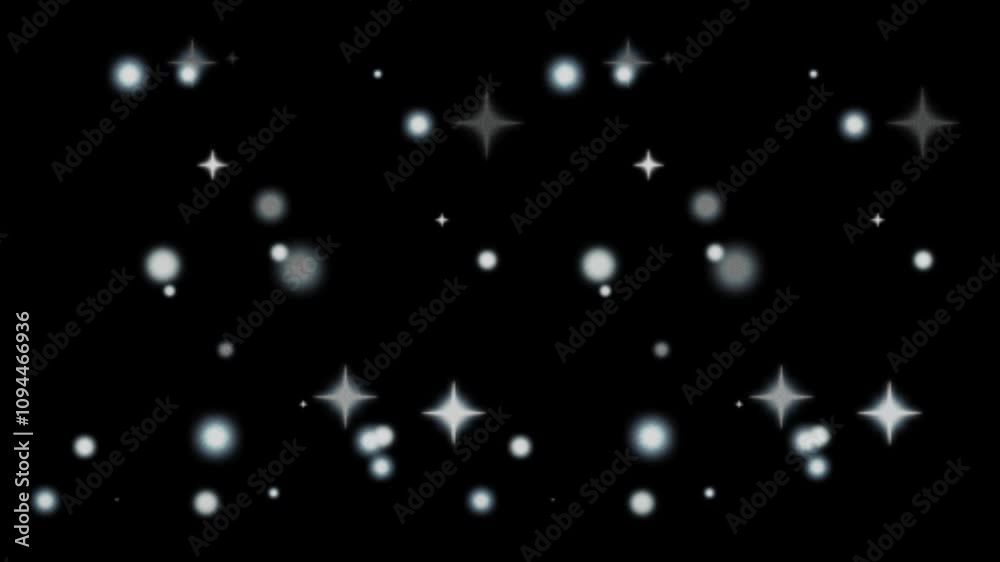 Stars motion graphics clip template with colorful lights animation. HD ...