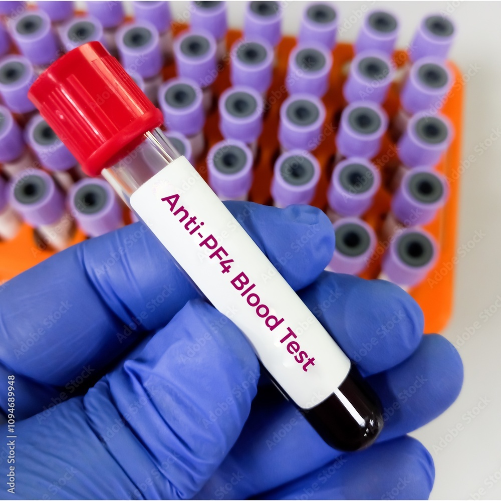 Blood sample for Heparin Induced Thrombocytopenia (HIT) PF4 Antibody ...