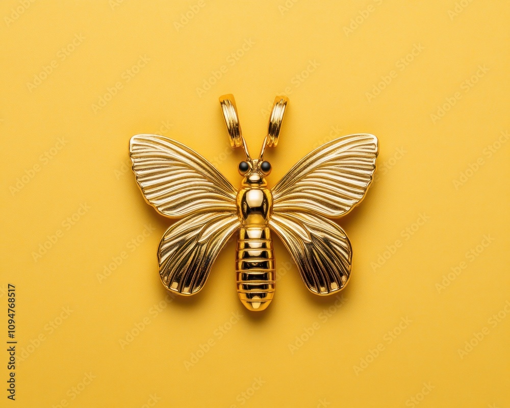 Golden Butterfly Charm A Symbol of Transformation, Good Luck, and ...