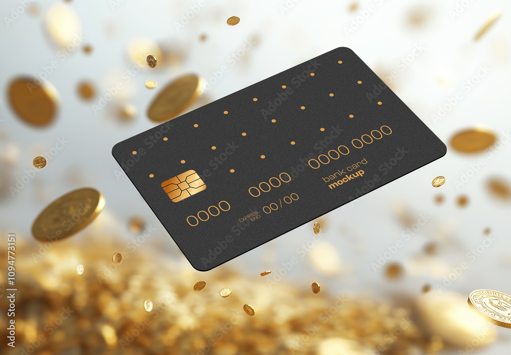 Bank Card Mockup Generated with AI Stock Template | Adobe Stock